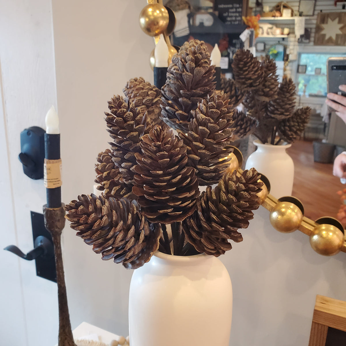Artificial 19" Indoor/Outdoor Pine Cones UV Treated — Heartland Store MN