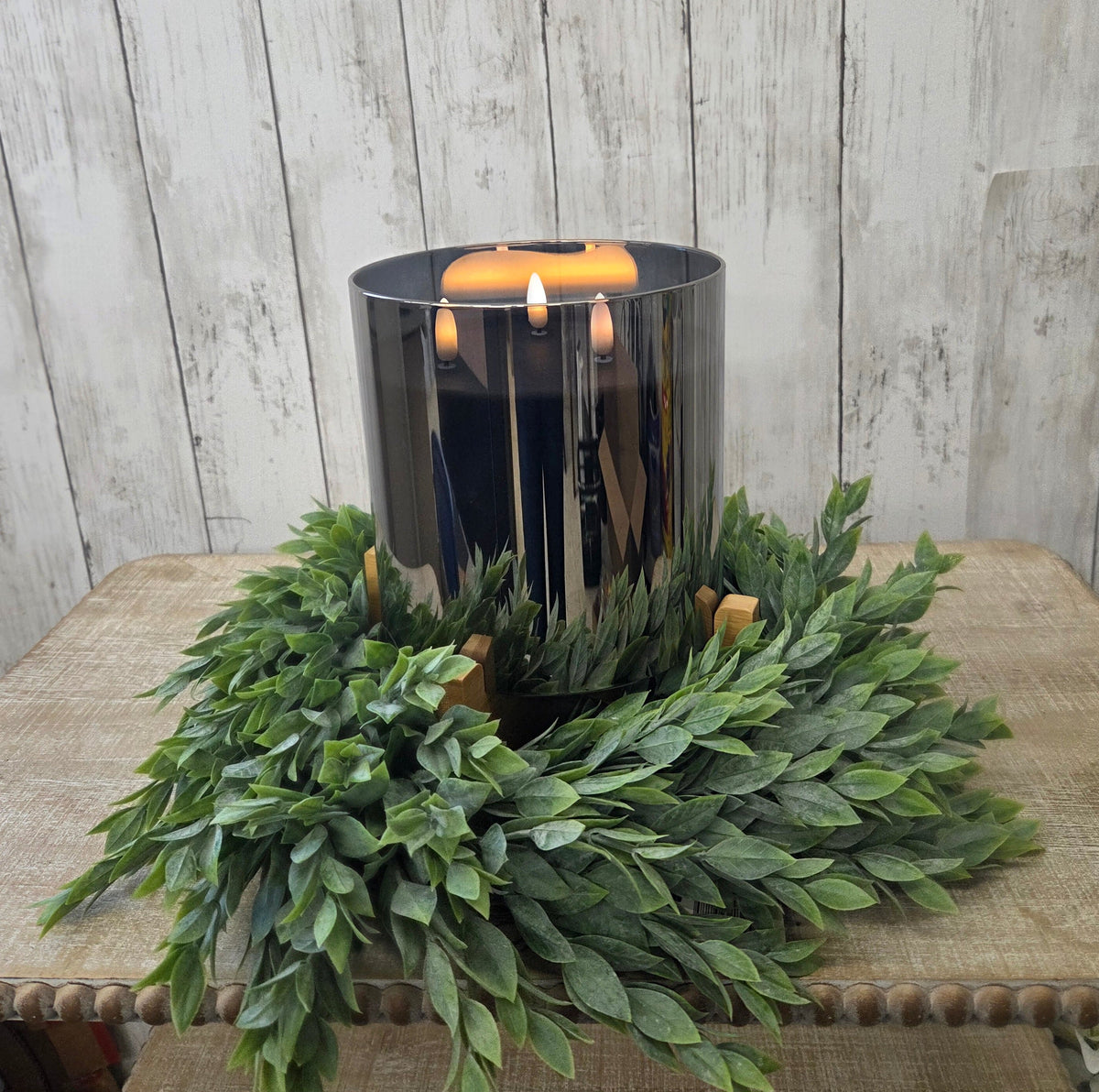 Easy Styling Set Centerpiece with 3 Wick Flameless Candle — Heartland ...